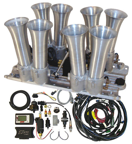 OLD SCHOOL Small Chevy Enderle Stack, FiTech, EFI System COMPLETE ...